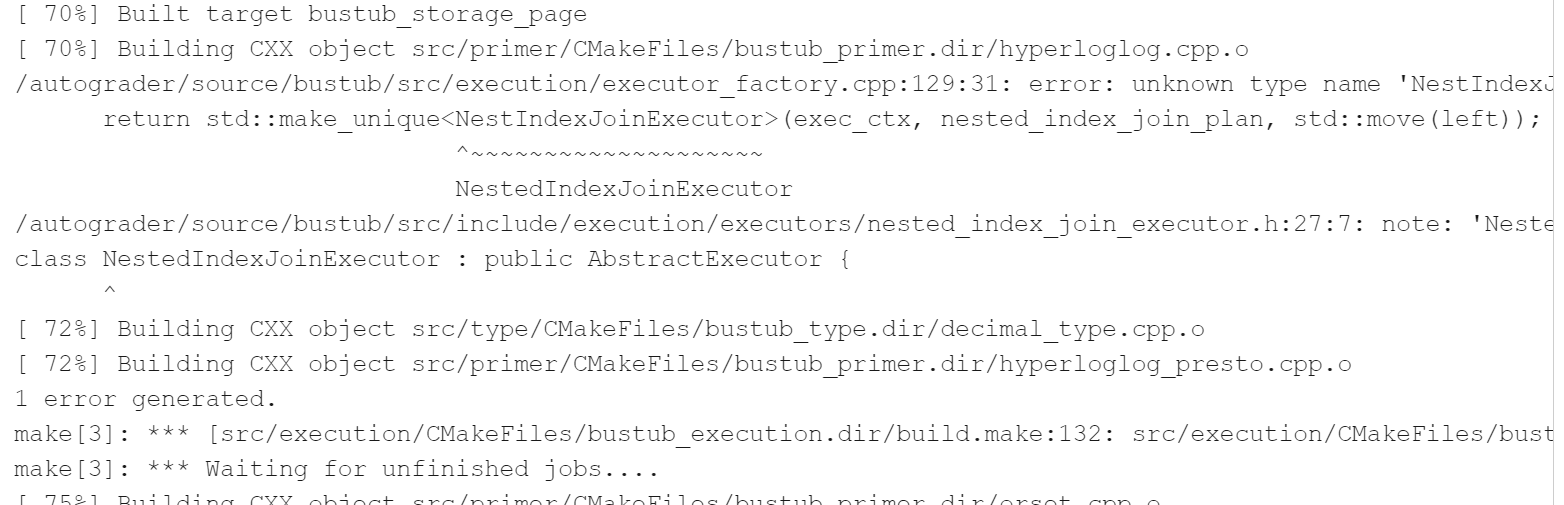 CMU-15445(10)——PROJECT#3-Query Execution-Task#4 | 爱吃土豆的个人博客
